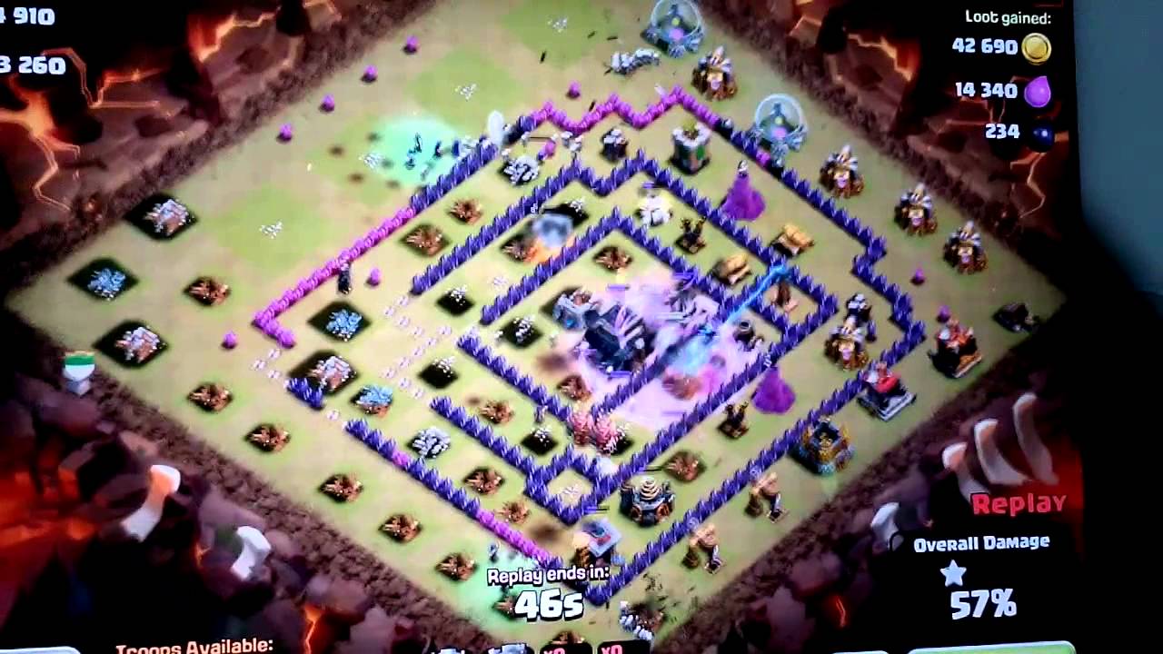 Gowiwi attack Clash of clans - YouTube