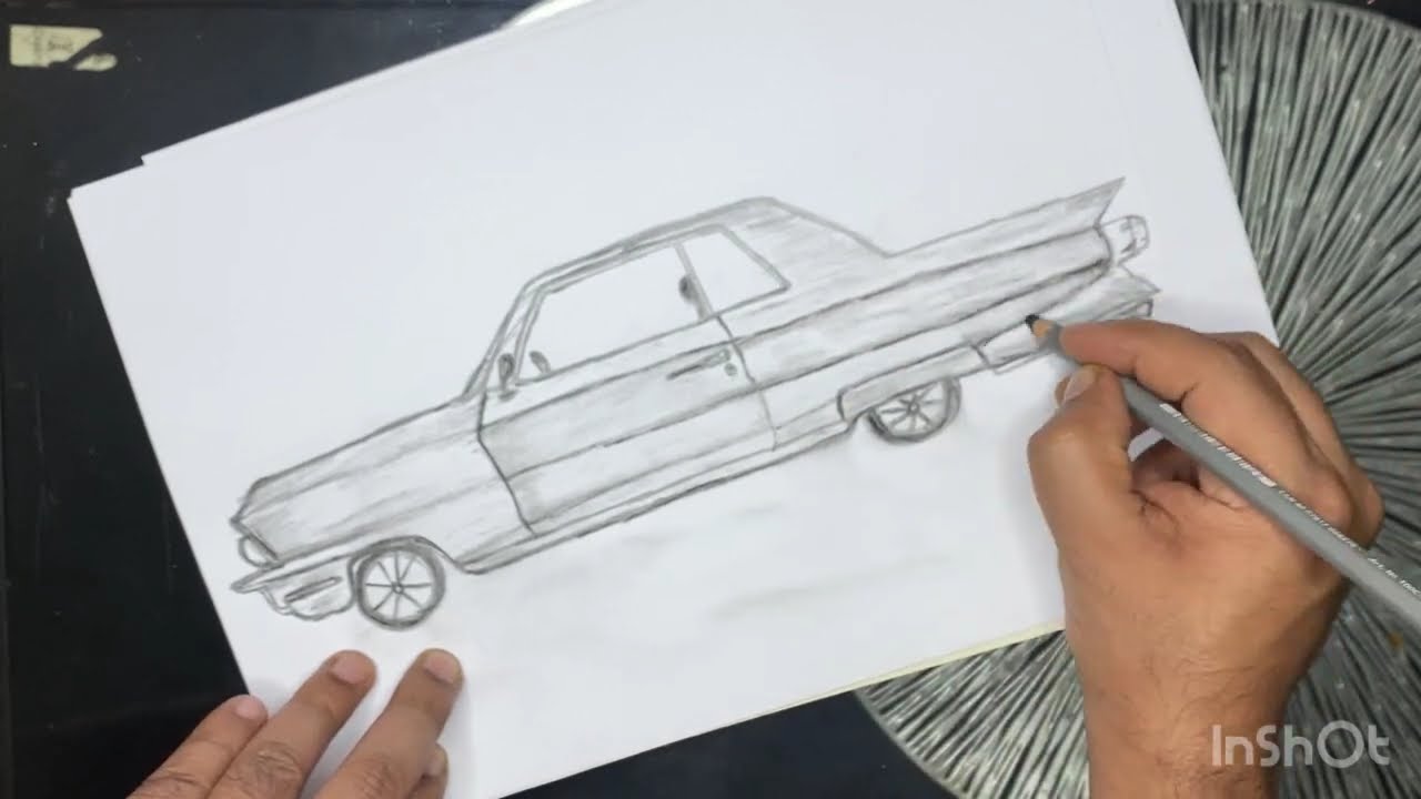 😱 How to Draw Old Cadillac for kids | Easy way Step by Step easy way of ...