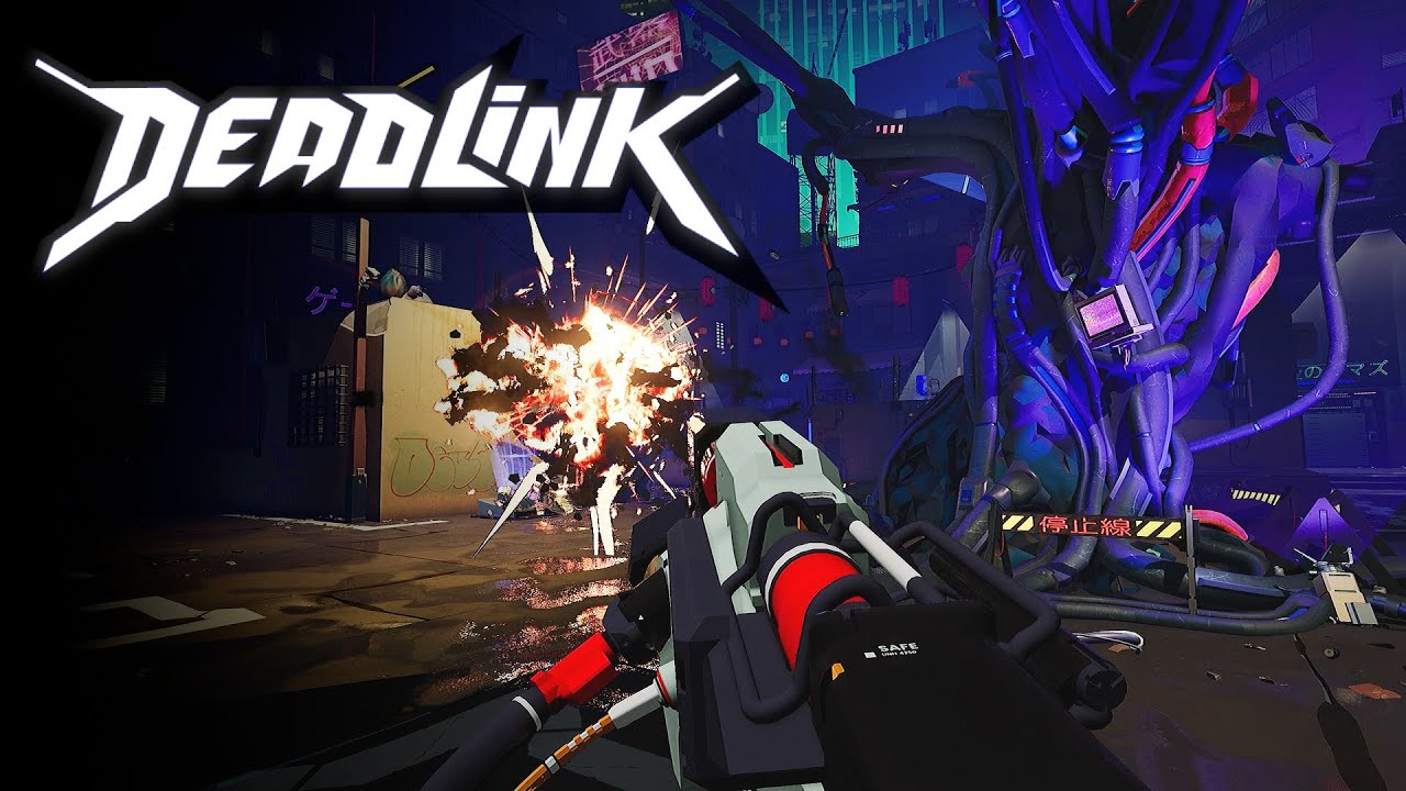 DEADLINK Gameplay - New Cyberpunk FPS (SOLDIER RUN) - YouTube