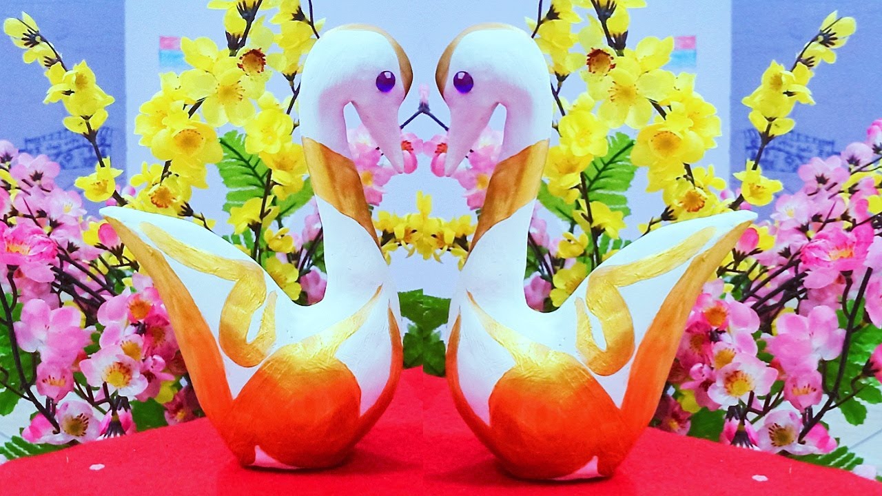 DIY cara membuat angsa-Room Decor - YouTube