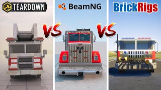 Teardown SEMI TRUCK vs BeamNG SEMI TRUCK vs Brick Rigs ... | Doovi