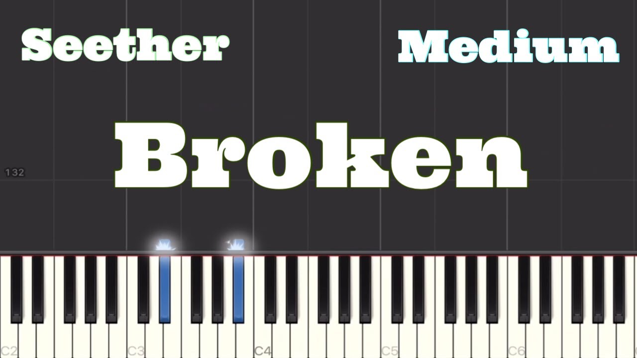 Seether - Broken Piano Tutorial | Medium - YouTube