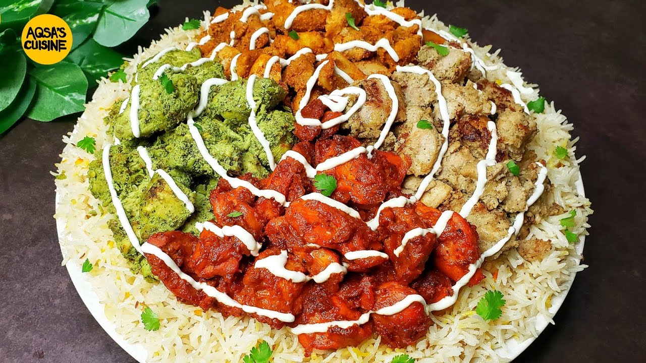 BBQ Chicken Platter For Eid Dawat, Perfect Dinner Recipe, Party Platter ...