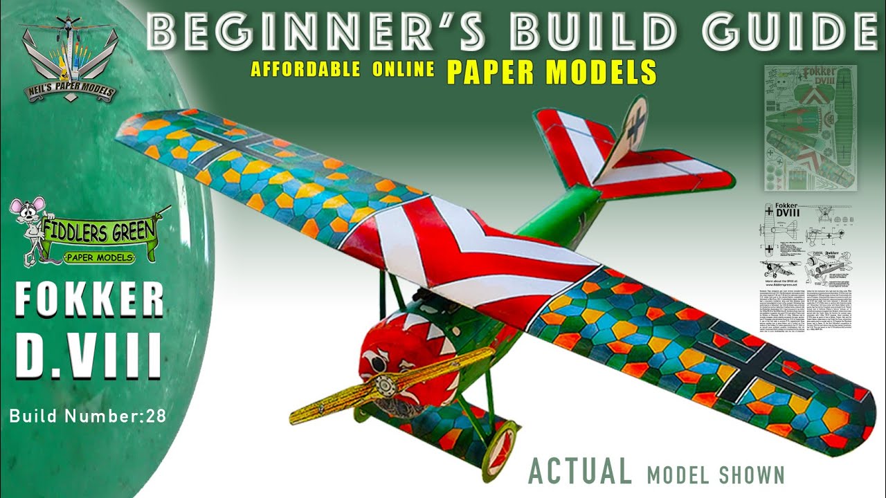 BEGINNERS GUIDE - HOW TO BUILD FIDDLERS GREEN MODEL FOKKER DVIII - YouTube