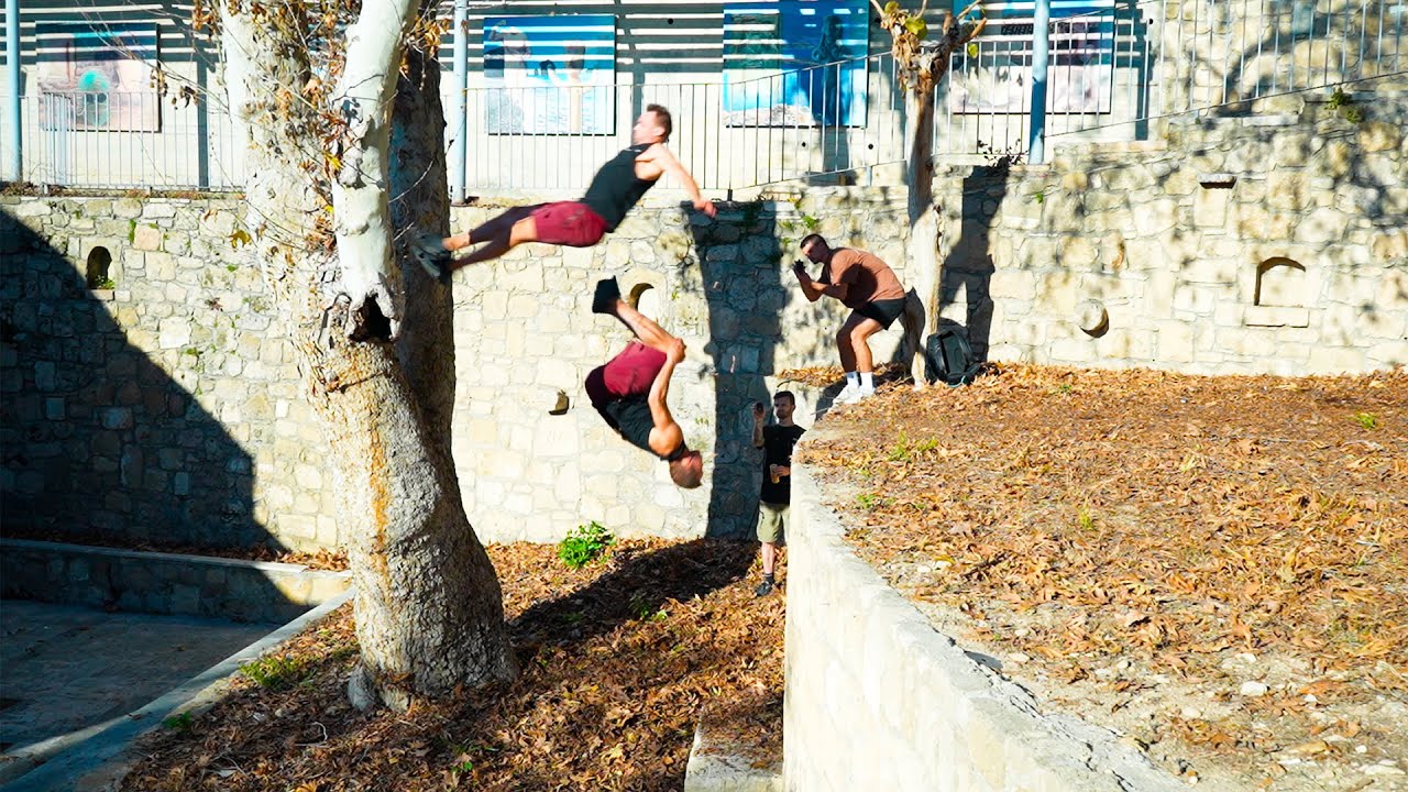 Attempting Backflip Off a Tree (Parkour) - YouTube