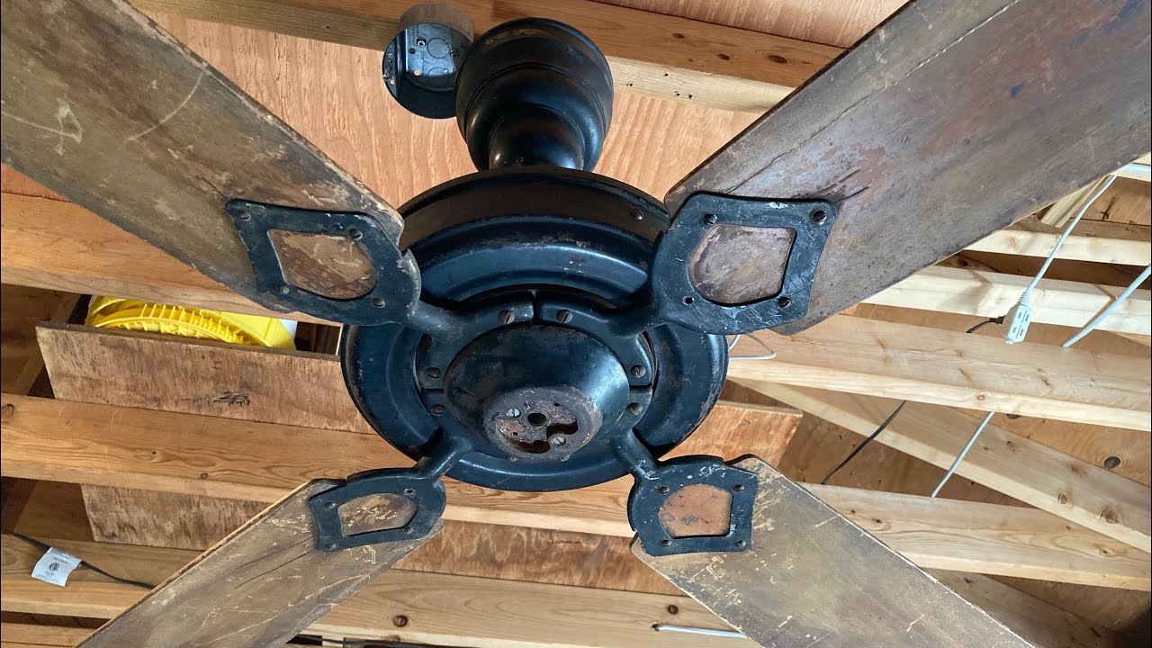 Westinghouse antique ceiling fan - YouTube