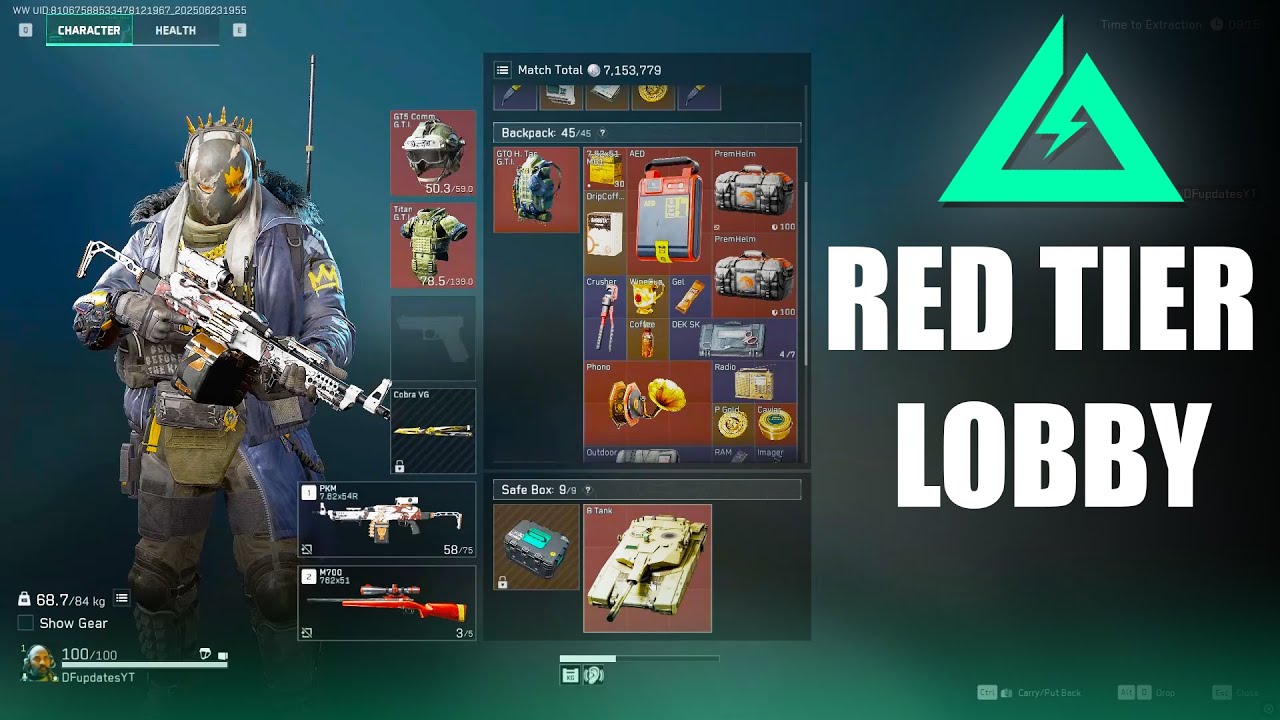 Delta Force- High Tier Red Loot lobby Looks Like - YouTube