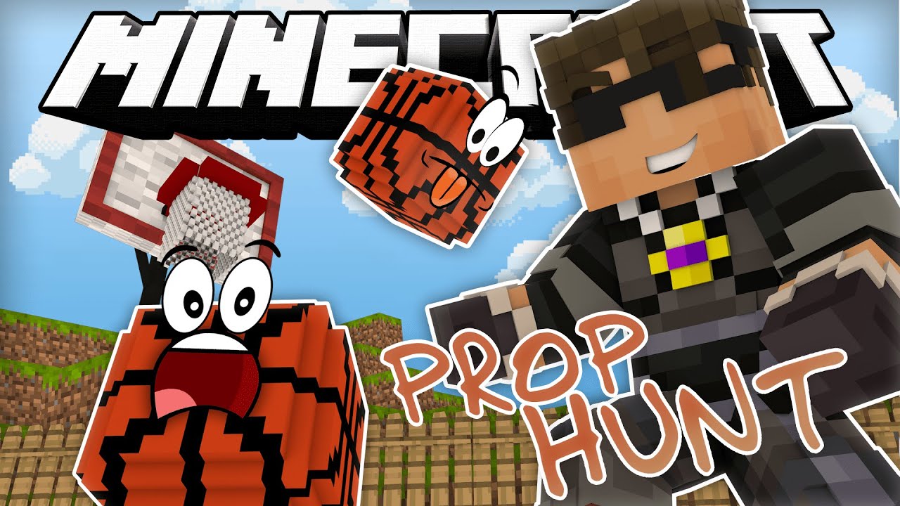 Minecraft PROP HUNT | BLENDING IN WITH GARBAGE! - YouTube