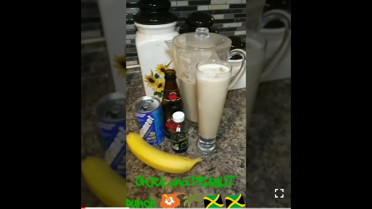 How to make: the Best Jamaican peanut Okra punch |strong back - YouTube