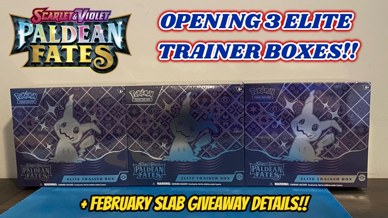 I opened THREE PALDEAN FATES Elite Trainer Boxes to try and COMPLETE ...