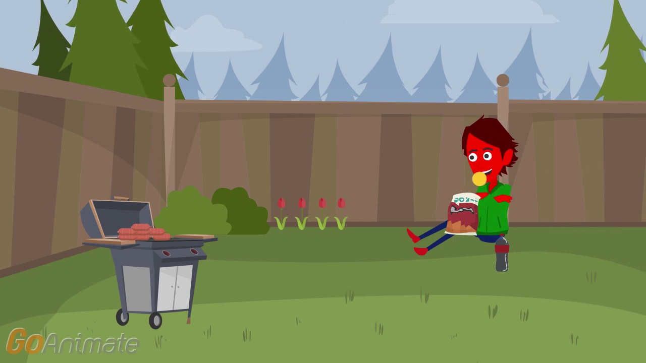 Evil Boris Eats The Grill/ Dies - YouTube