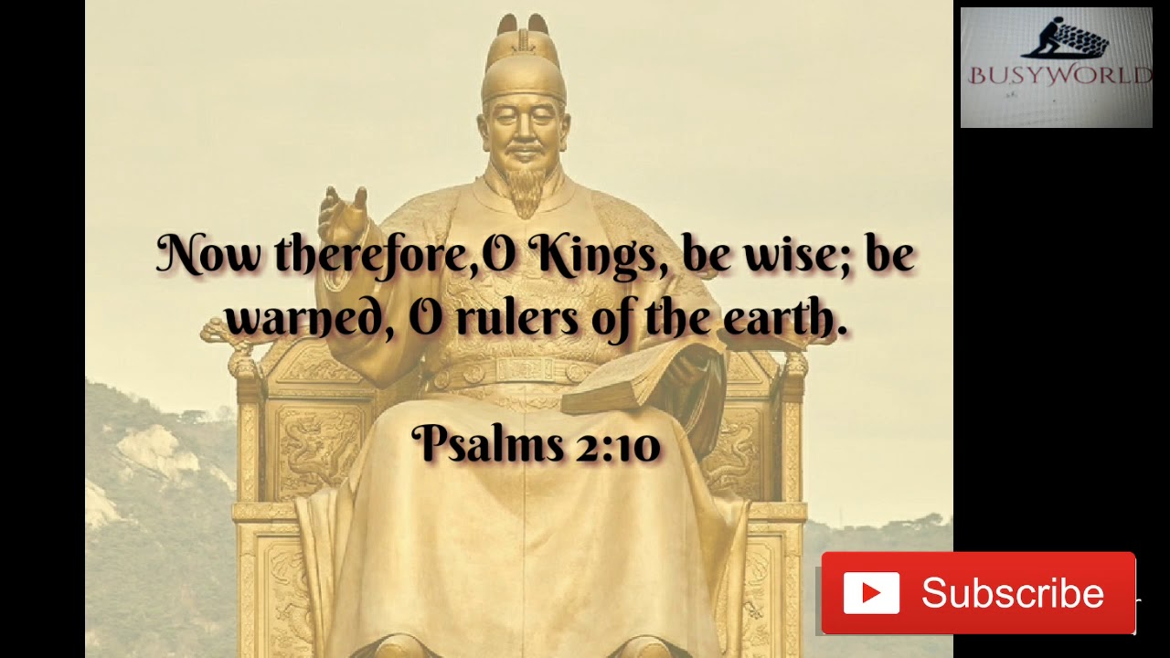 Daily Verses|Psalms 2:10|சங்கீதம் 2:10 - YouTube