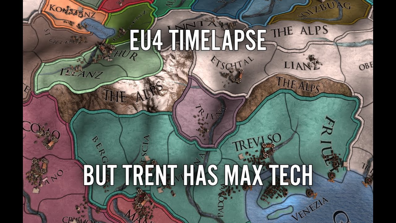 EU4 Timelapse But Trent Has Max Tech - YouTube