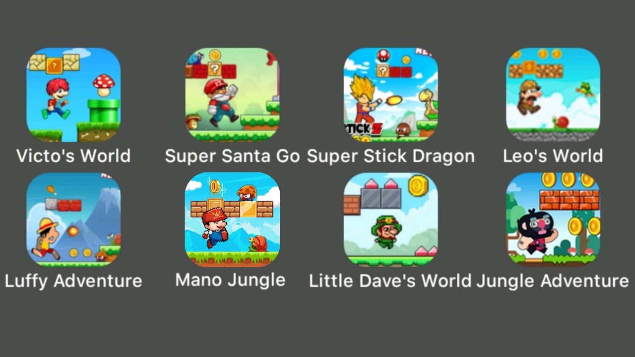 Very Cool Super Mario Like Games for Android: Leo's World, Luff's GO ...