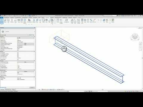 How to cut structural steel beam with void in Revit - YouTube