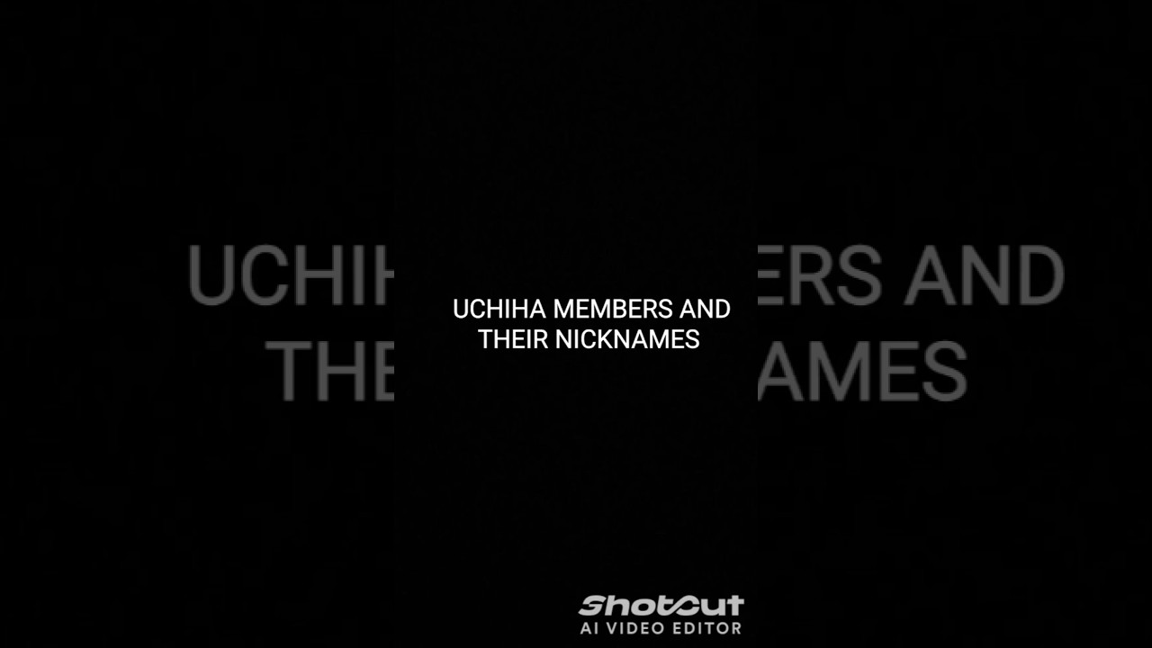 UCHIHA CLAN #aura - YouTube