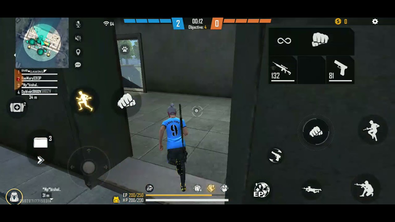 first free fire player - YouTube
