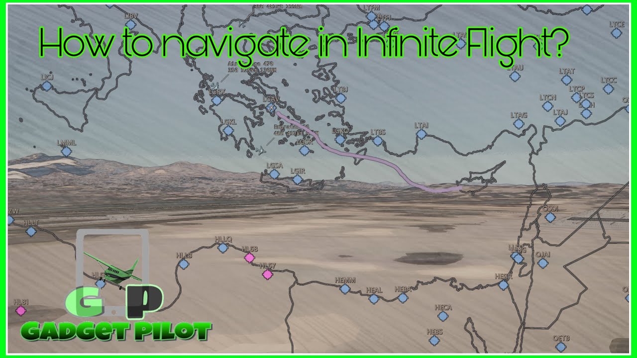 How to Navigate in Infinite flight? Basic Nav tutorial - YouTube