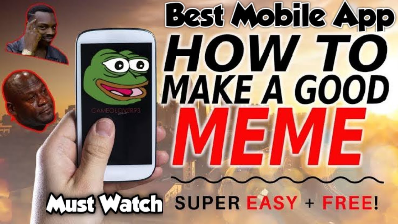 How to Make Your Own Memes With Using Mobile Phone 100% Free - YouTube