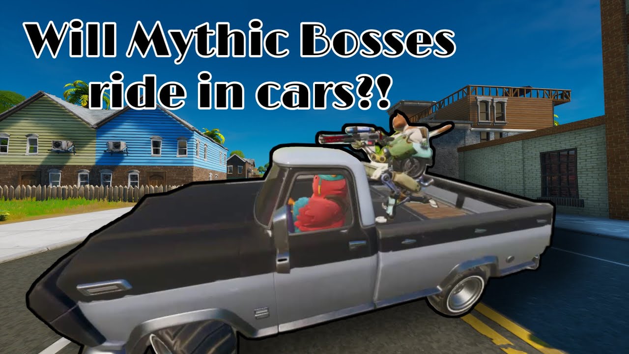 Can MYTHIC BOSSES Ride In *NEW* CARS?! (Fortnite Cars Update!) - YouTube