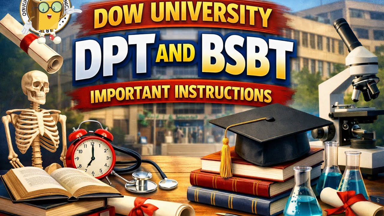 DOW UNIVERSITY DPT AND BSBT IMPORTANT INSTRUCTIONS|DOW UNIVERSITY ...
