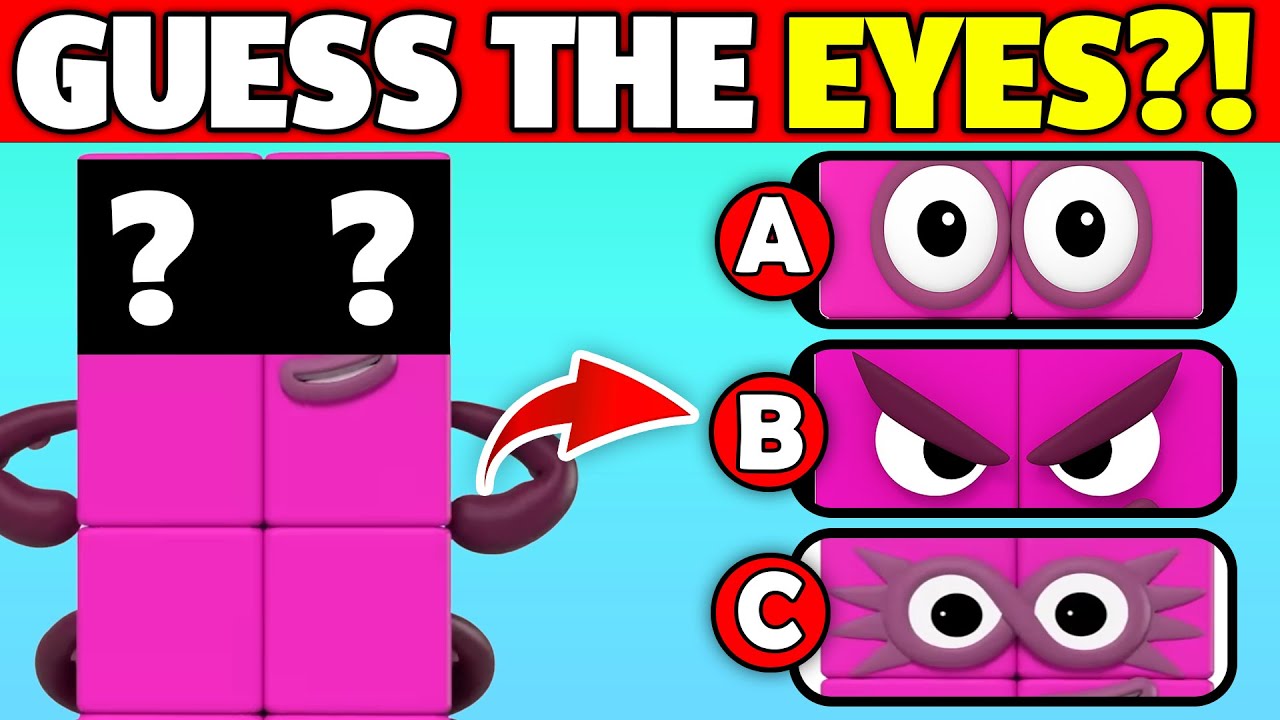Can You Guess Which Eyes Belong to Octoblock? 🔢 | Numberblocks Body ...