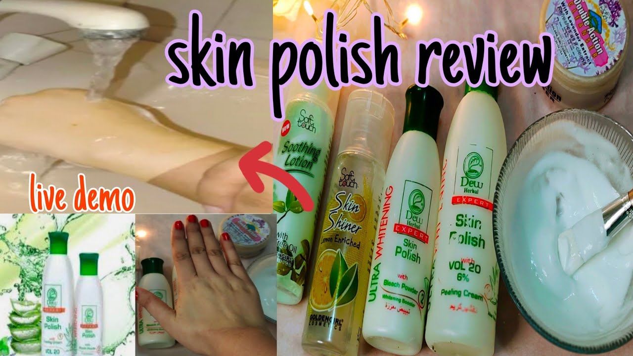 Dew Herbal ultra whitening skin polish live demo!! Best bleach for ...