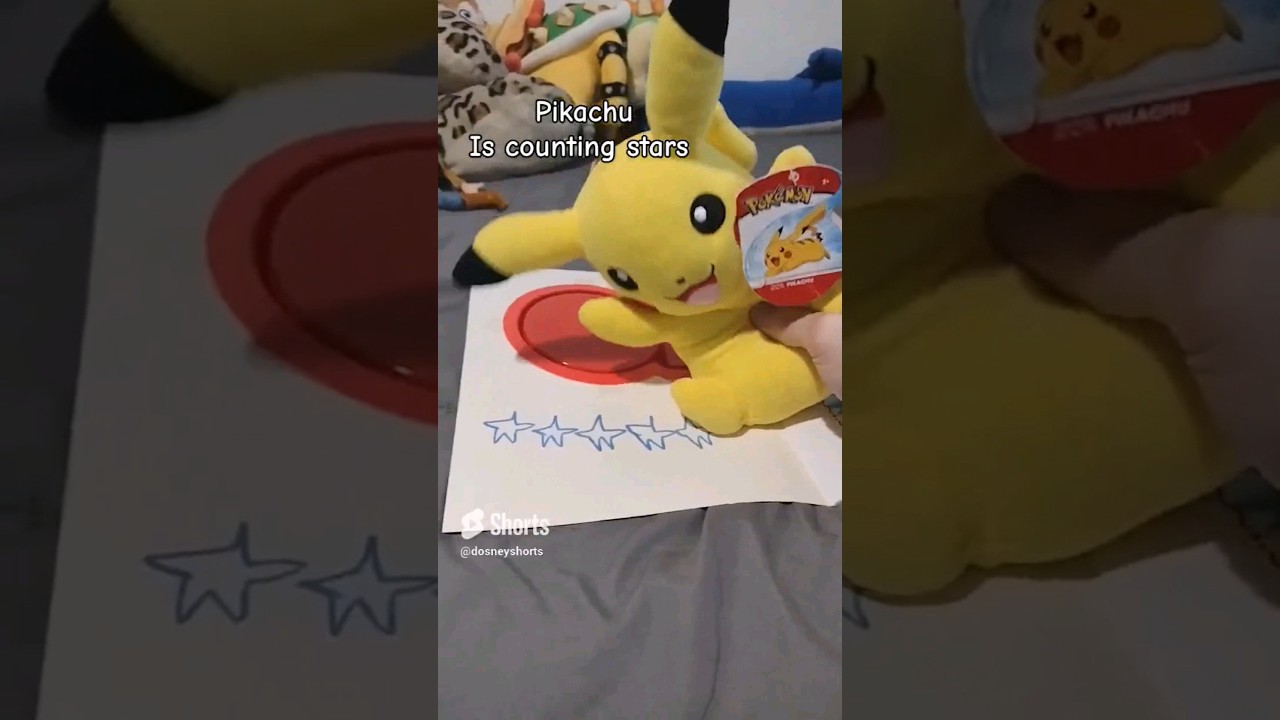 Pikachu's counting stars #shorts #pokemon - YouTube