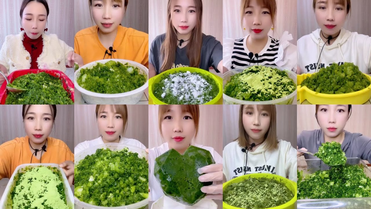 STICKY MATCHA ICE EATING ASMR , ICE EATING ASMR🧊 - YouTube