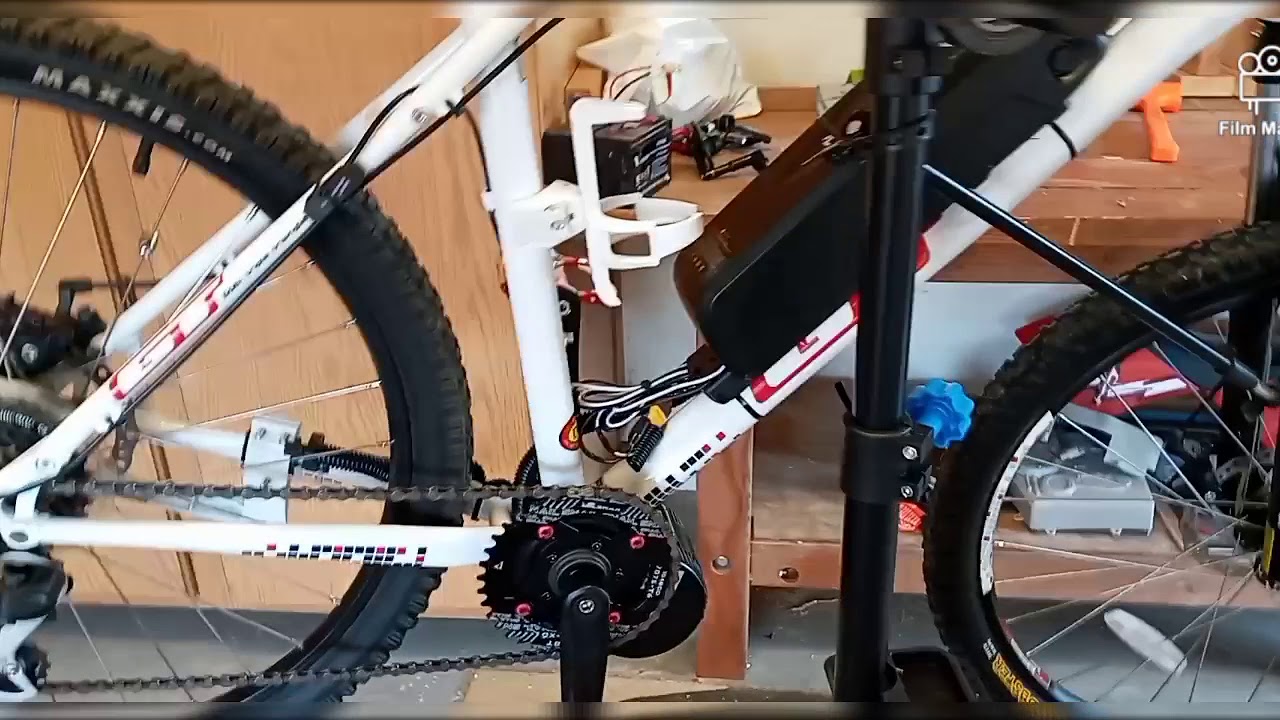 sprocket sizing on my Bafang 500watt 36volt mid drive. part 1 - YouTube