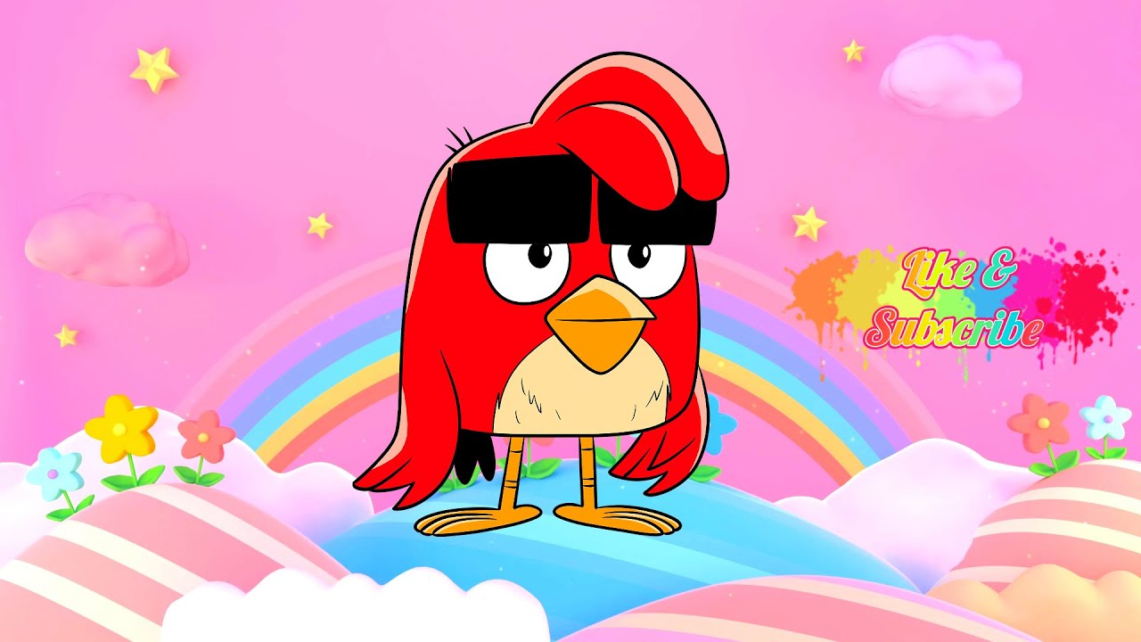 How to Draw Angry Birds Red drawing and coloring video @drawtube28 ...