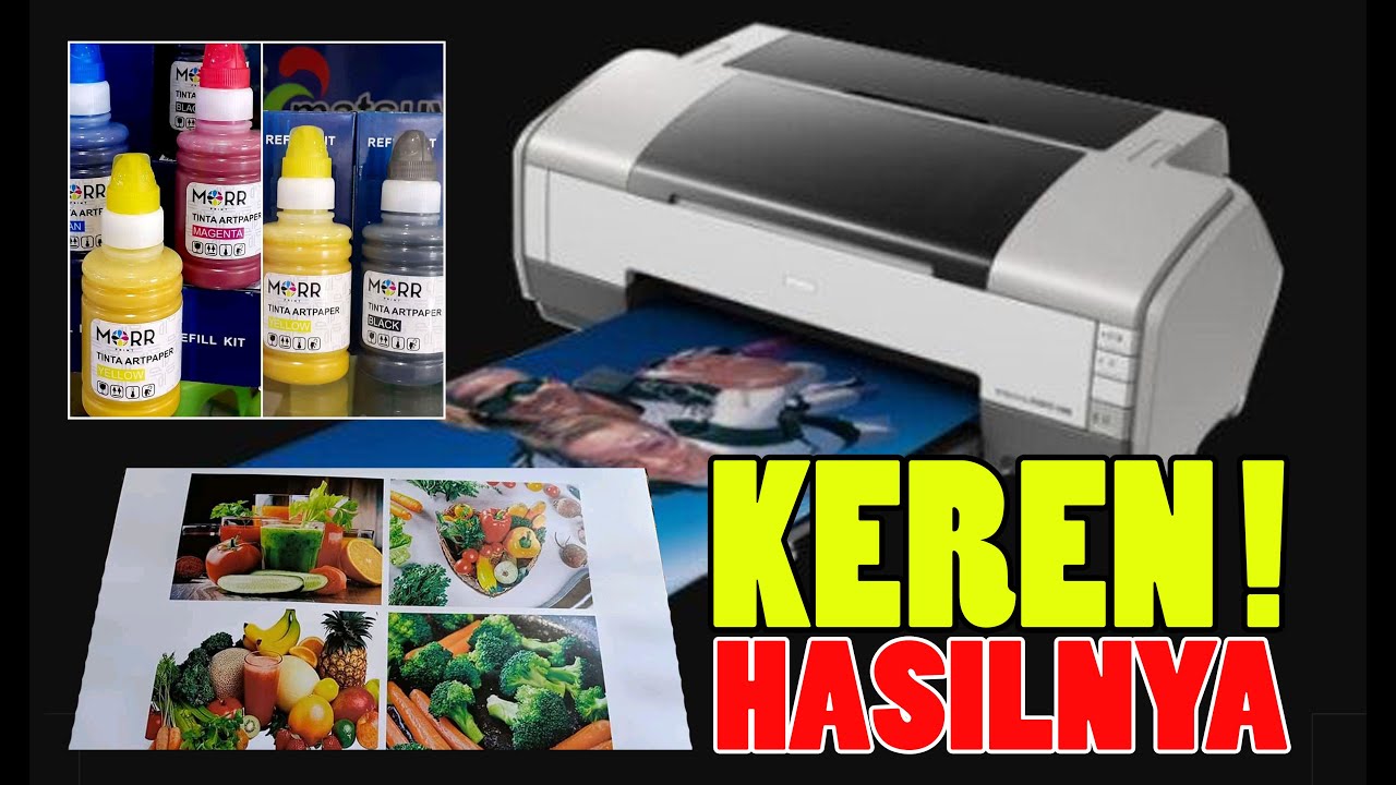 PRINTER EPSON SP1390 A3+ ART PAPER - YouTube
