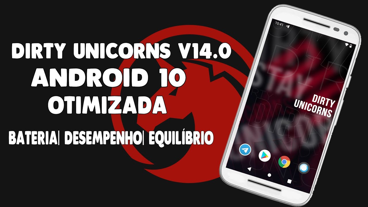 ROM Dirty Unicorns v14.0 | ANDROID 10 | Otimizada| Bom Desempenho| Boa Bateria - YouTube