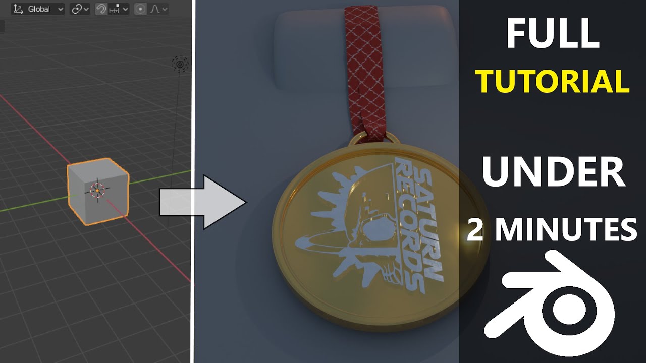 How to Create a MEDAL in Blender under 4 Minutes - YouTube