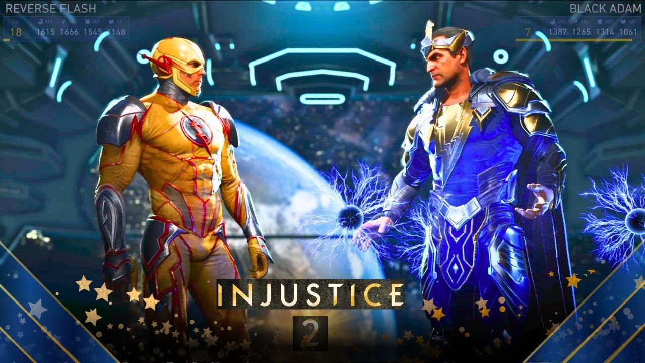 Injustice 2 - Reverse Flash Vs. Black Adam - YouTube