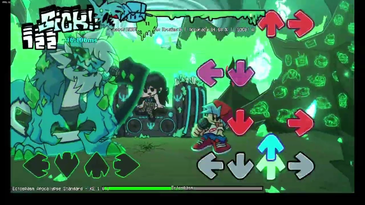 FNF | Retrospecter Mod | Ectospasm | Apocalypse Clear - YouTube