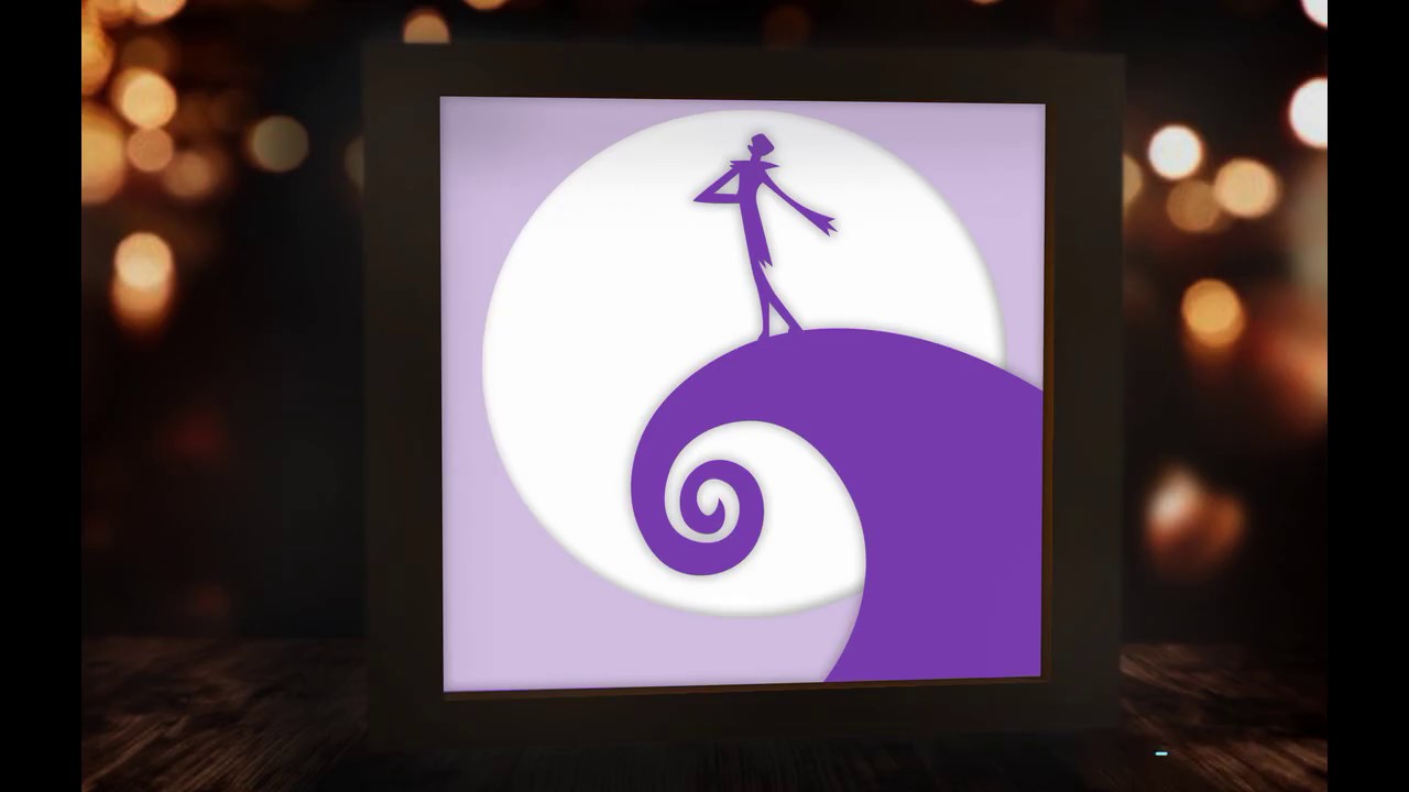 The Nightmare Before Christmas -- Free Light Box Template | SVG | PNG ...