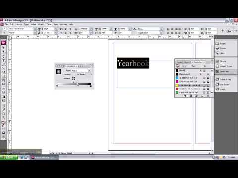 text gradient in Indesign - YouTube