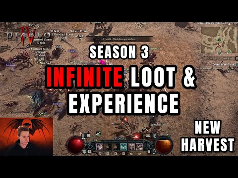 Rob2628: INFINITE LOOT & EXPERIENCE - NEW TECH HARVEST Season 3 Diablo 4