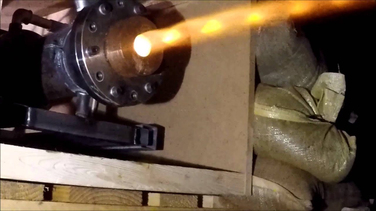 Hybrid rocket static test - YouTube