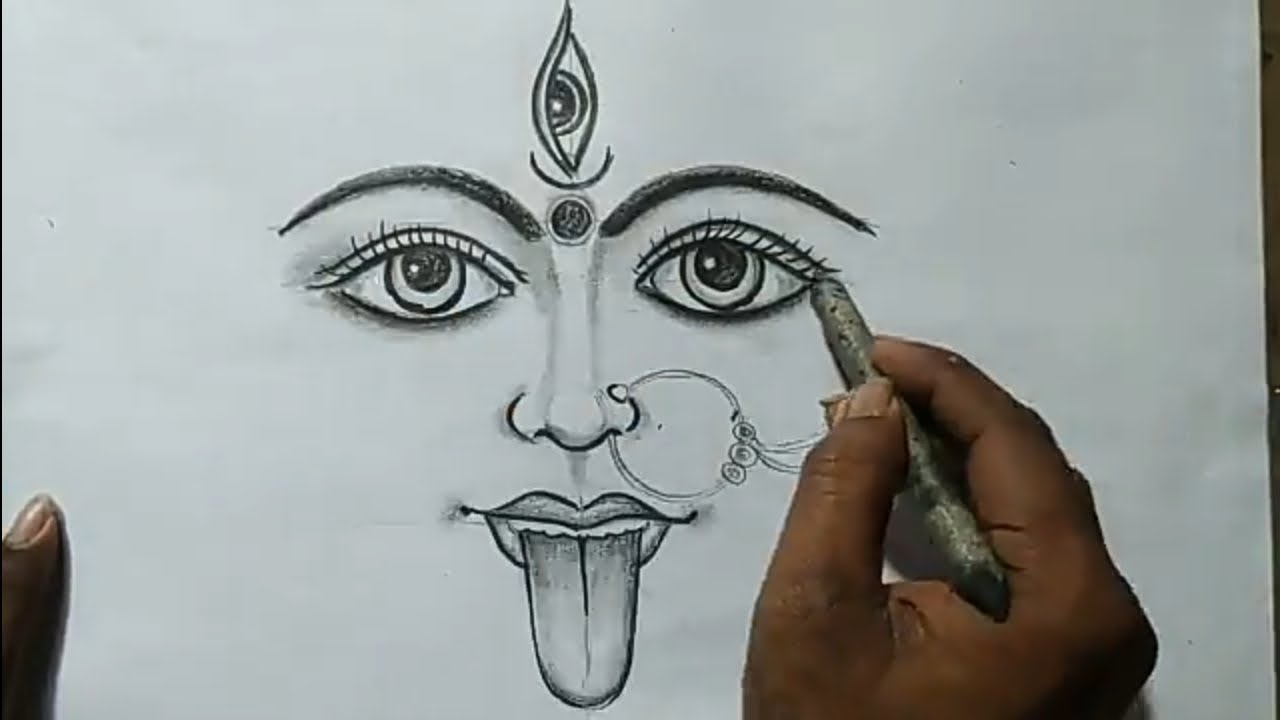 How to best draw of ma kali drawing video kali #art #trendingdraw# ...