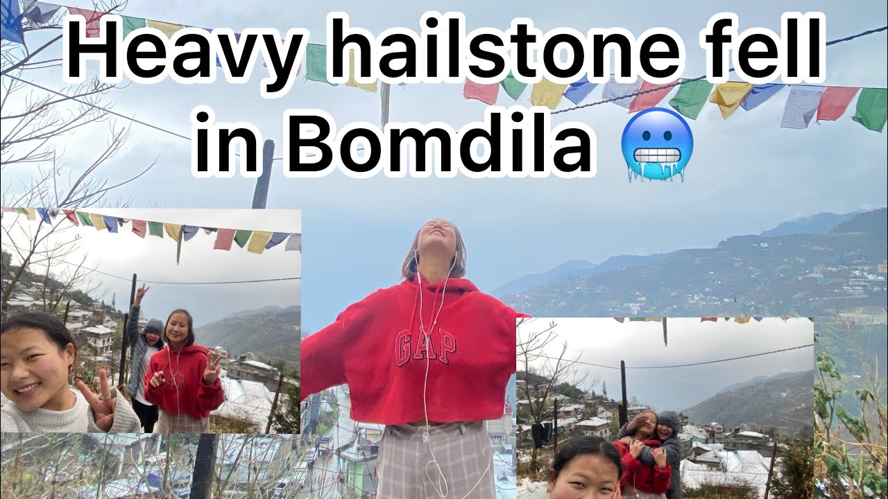Heavy hailstone fell in Bomdila 🥶🤧#arunachalpradesh #fun #hailstones # ...