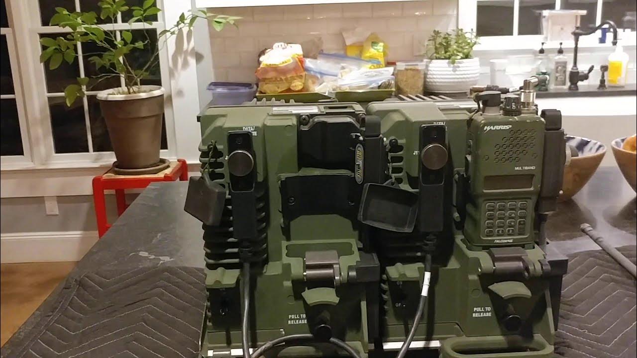 [SOLD] Harris AN/VRC-110 Dual Amp Setup w/Retransmission Cable - YouTube