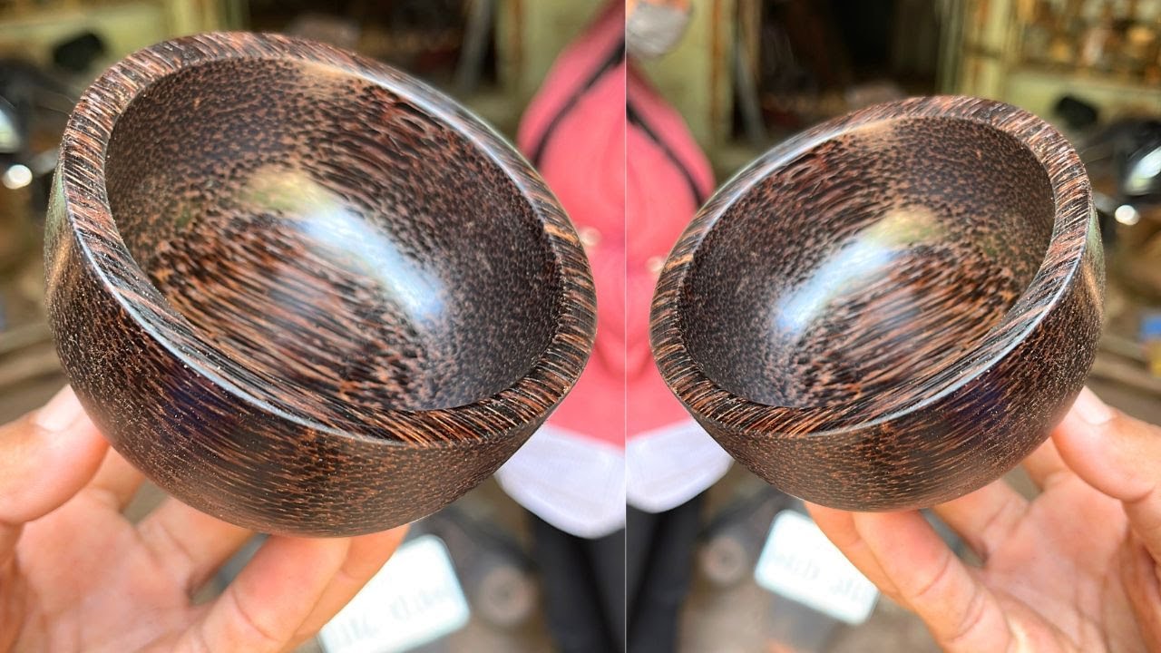 The Most Hard Woodturning Palm - YouTube