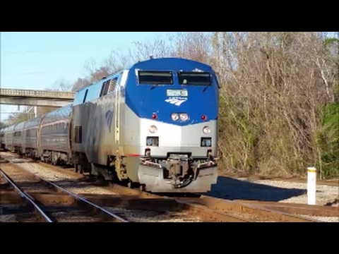 [AMTRAK]73 GE P42DC Solo Leads P089-13 Slamming The Railjointers @ A & Y In Fay NC Headed SB ...
