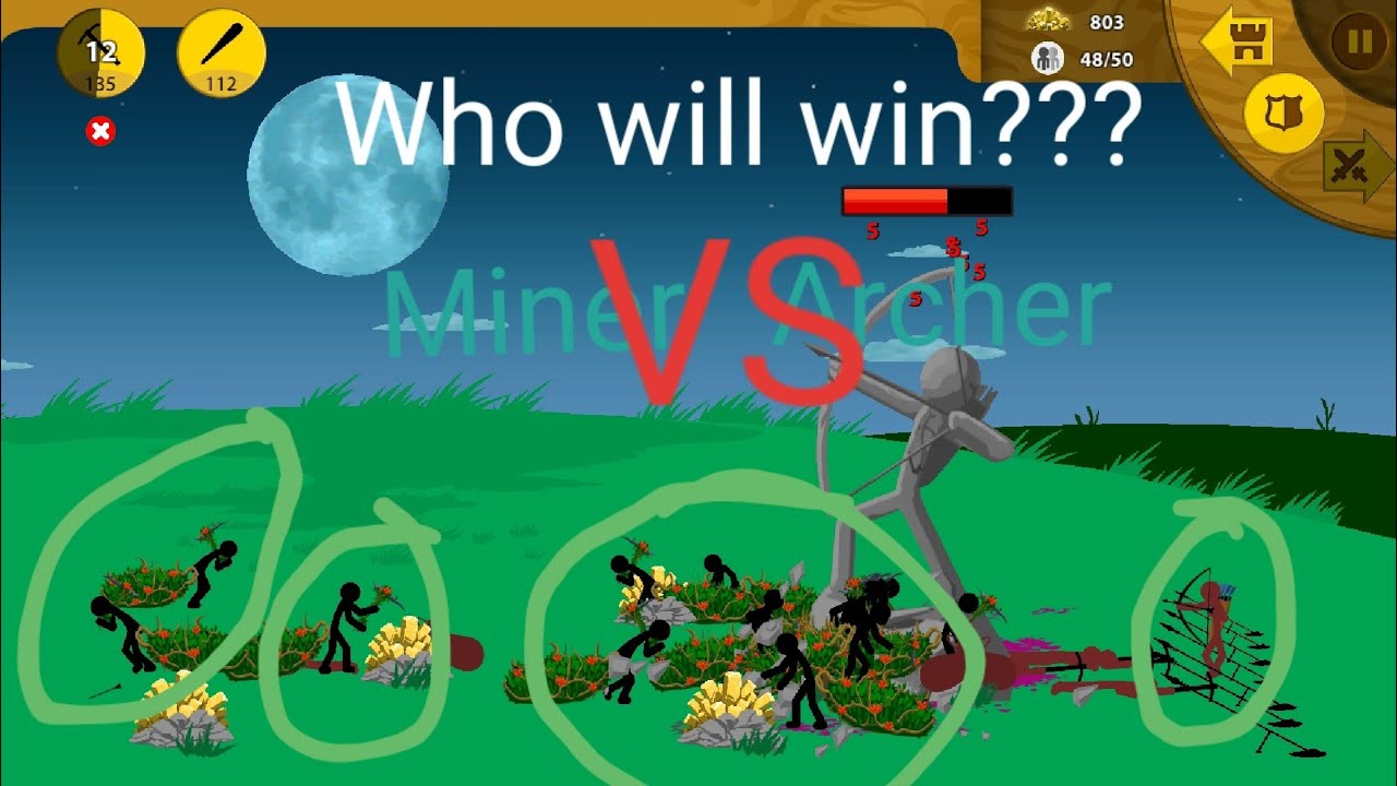 Stick War Legacy Miner VS Archer Who will win??? - YouTube