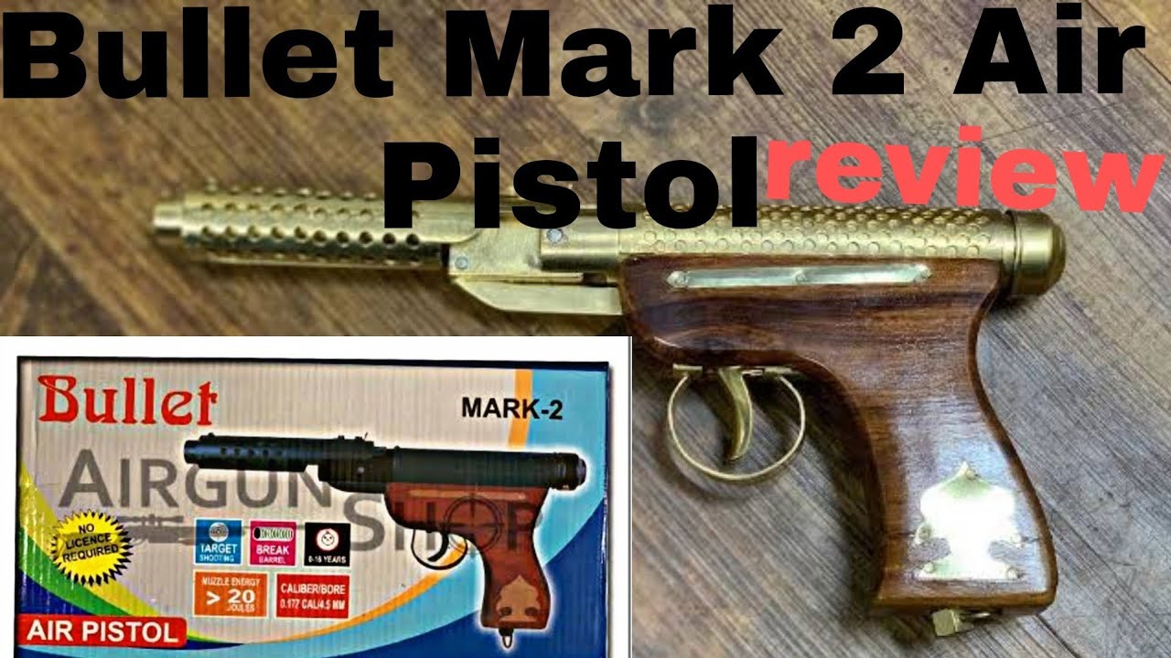 Bullet Mark 2 Air Pistol (no license required) in golden colour - YouTube