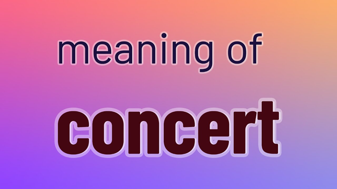 Concert - 86 English Vocabulary Flashcards - YouTube