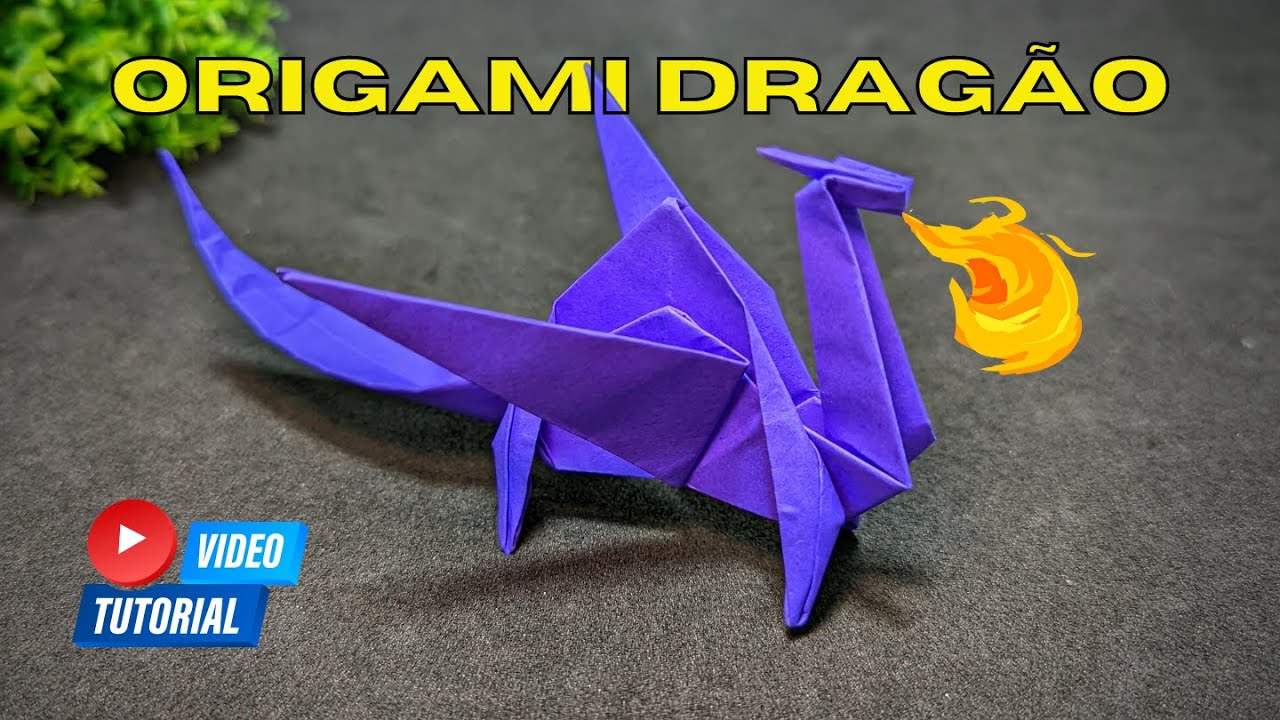 Vou te ensinar a fazer origami Dragão - YouTube
