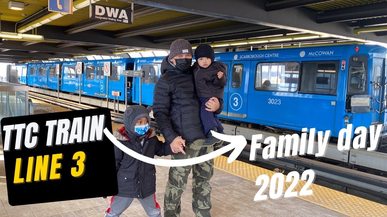 TTC on line 3 on a family day - YouTube
